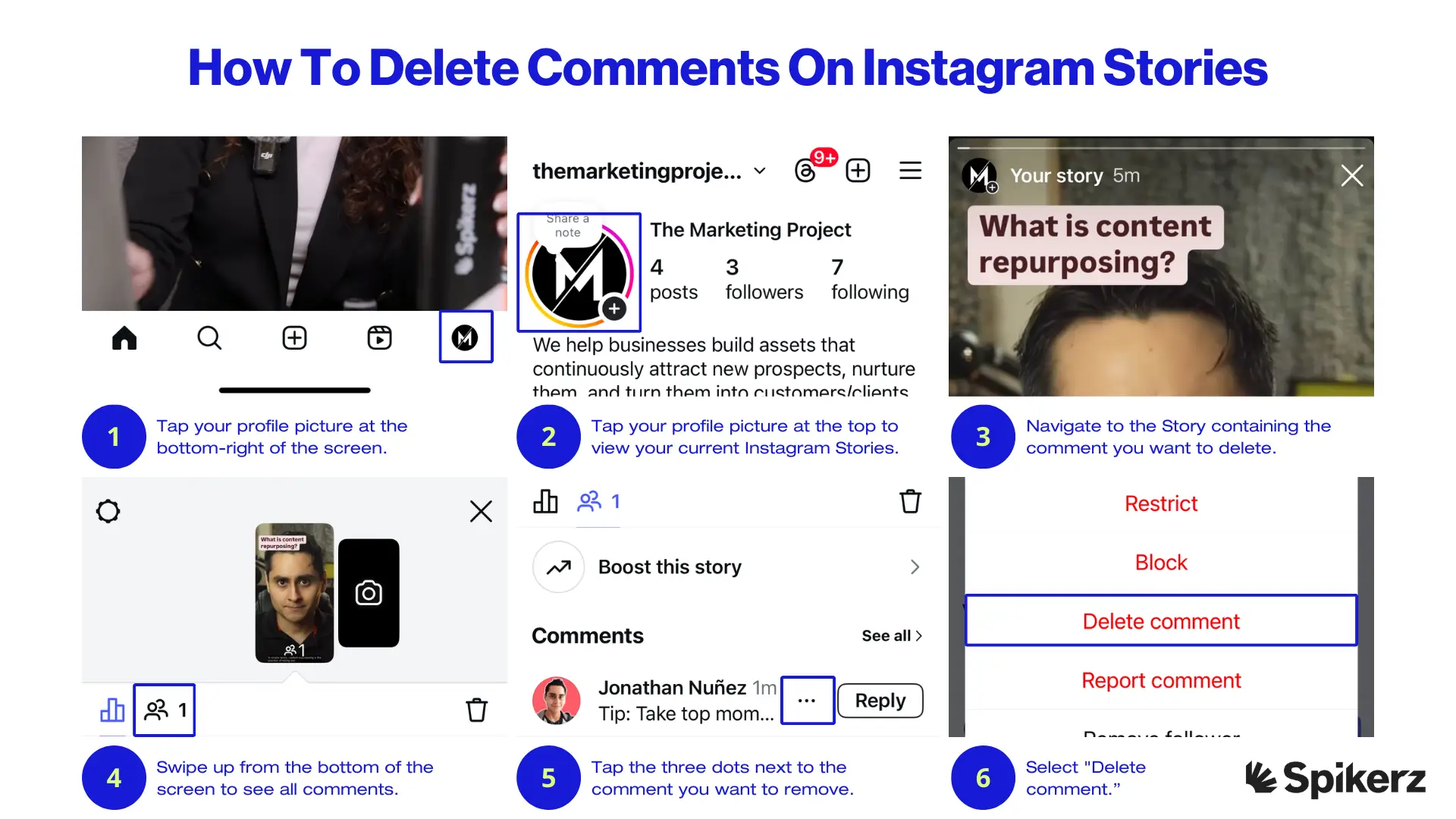 How To Easily Remove Comments On Instagram - Spikerz